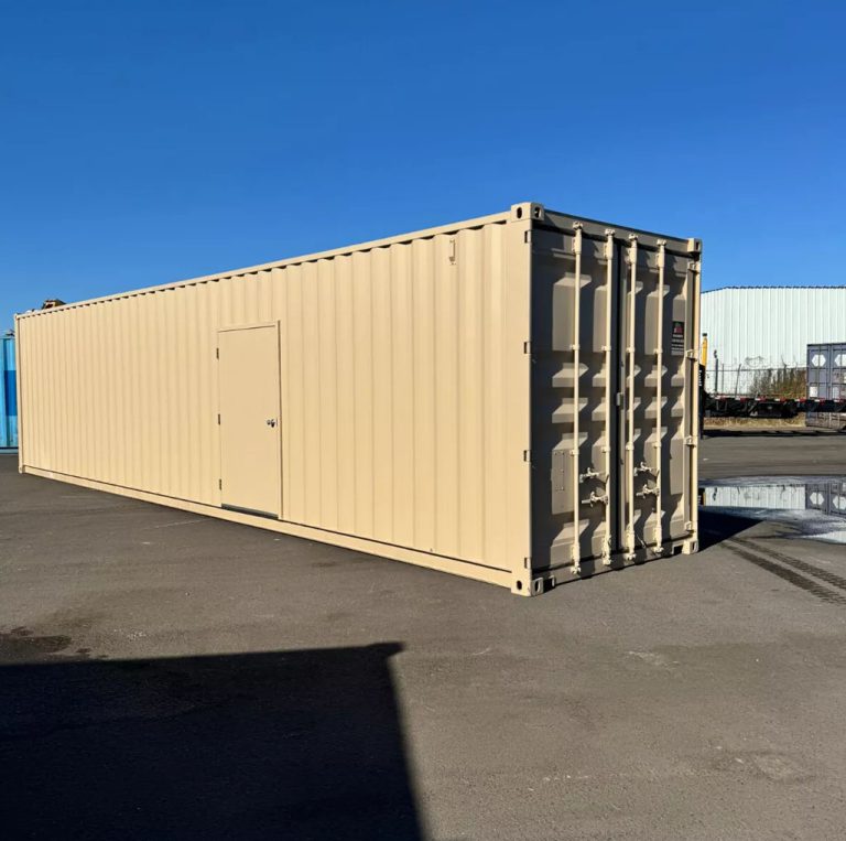 40ft shipping container with man door – High-end Containers LLC