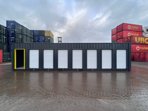 40ft High Cube Multi-Store Container – 7-Bay Self Storage Unit – High ...